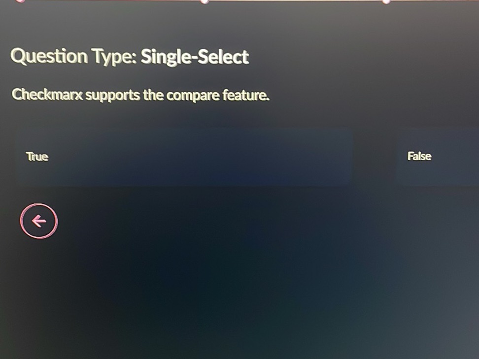 Checkmarx supports the compare feature. | StudyX