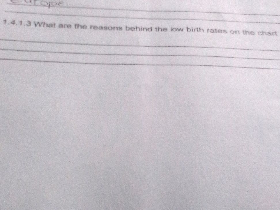 1.4.1.3 What are the reasons behind the low | StudyX