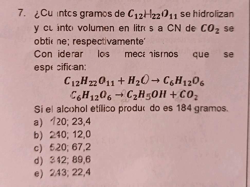 ¿Cuantos gramos de $C{12}H{22}O{11}$ se