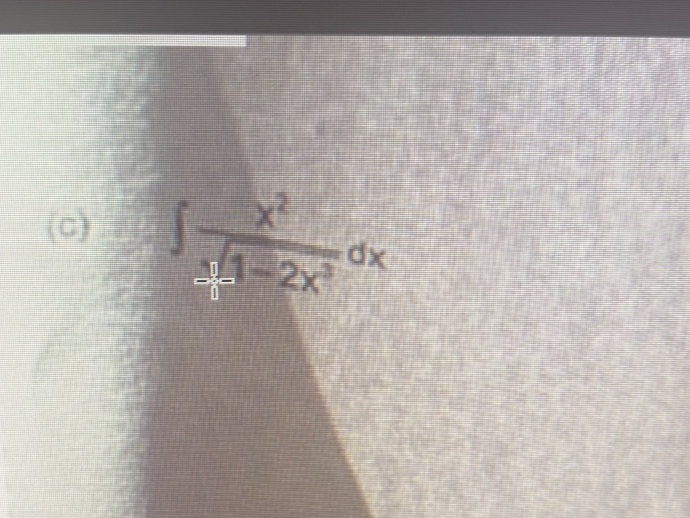 Integral of x^2 / (1 - 2x^2)