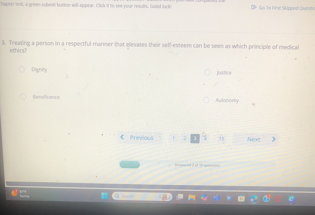 3. Treating a person in a respectful manner | StudyX