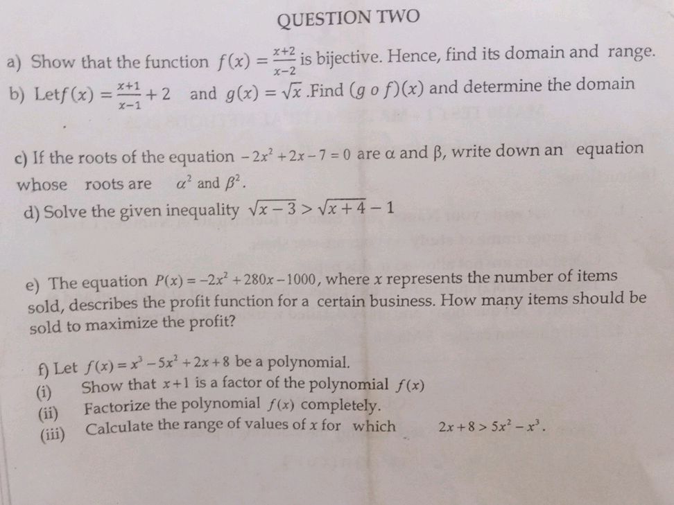 a) Show that the function $f(x) = | StudyX