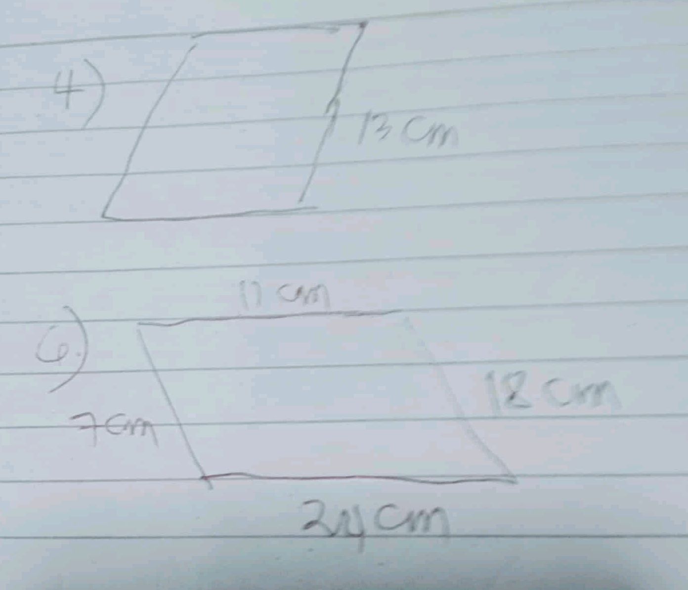 4) (Diagram of a parallelogram with one | StudyX