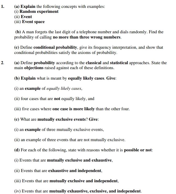 1. (a) Explain the following concepts with | StudyX