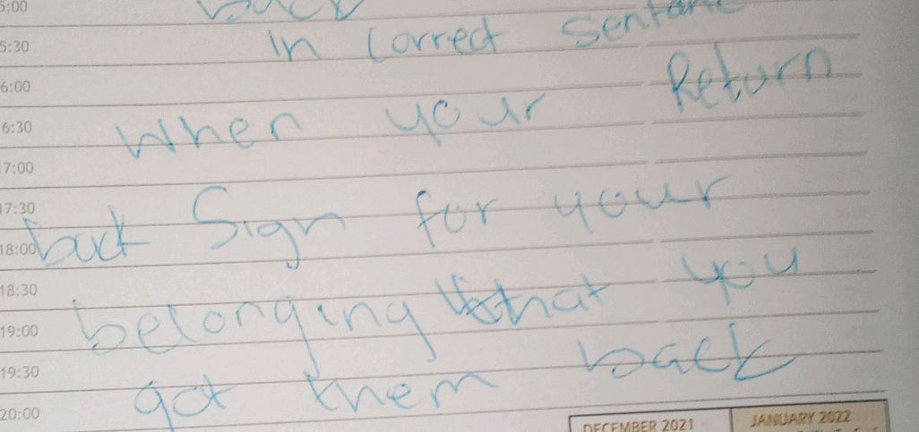 In Correct Sentar When your Return buck Sign | StudyX