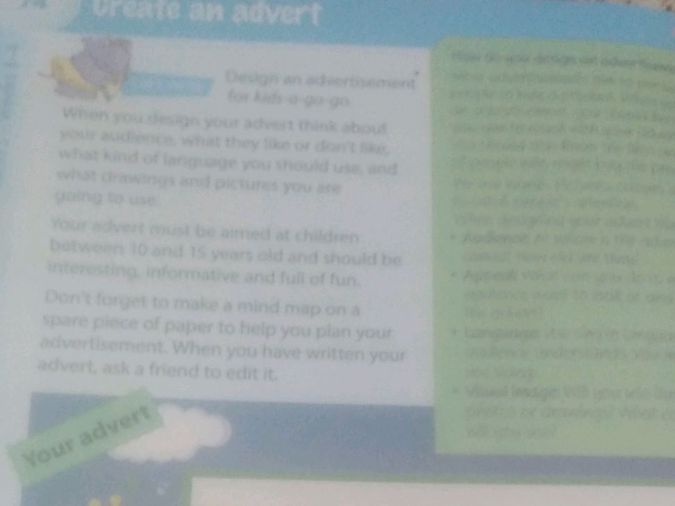 Create an advert Design an advertisement | StudyX