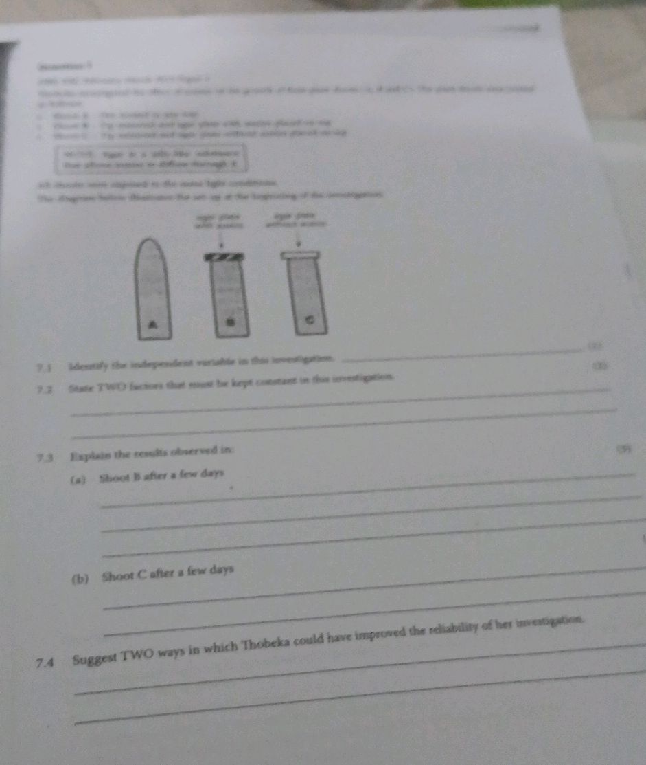 7.1 Identify the independent variable in | StudyX