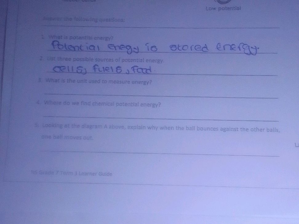 1. What is potential energy? Potential | StudyX