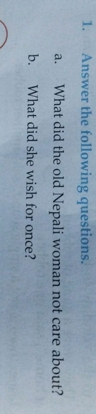 1. Answer the following questions. a. What | StudyX