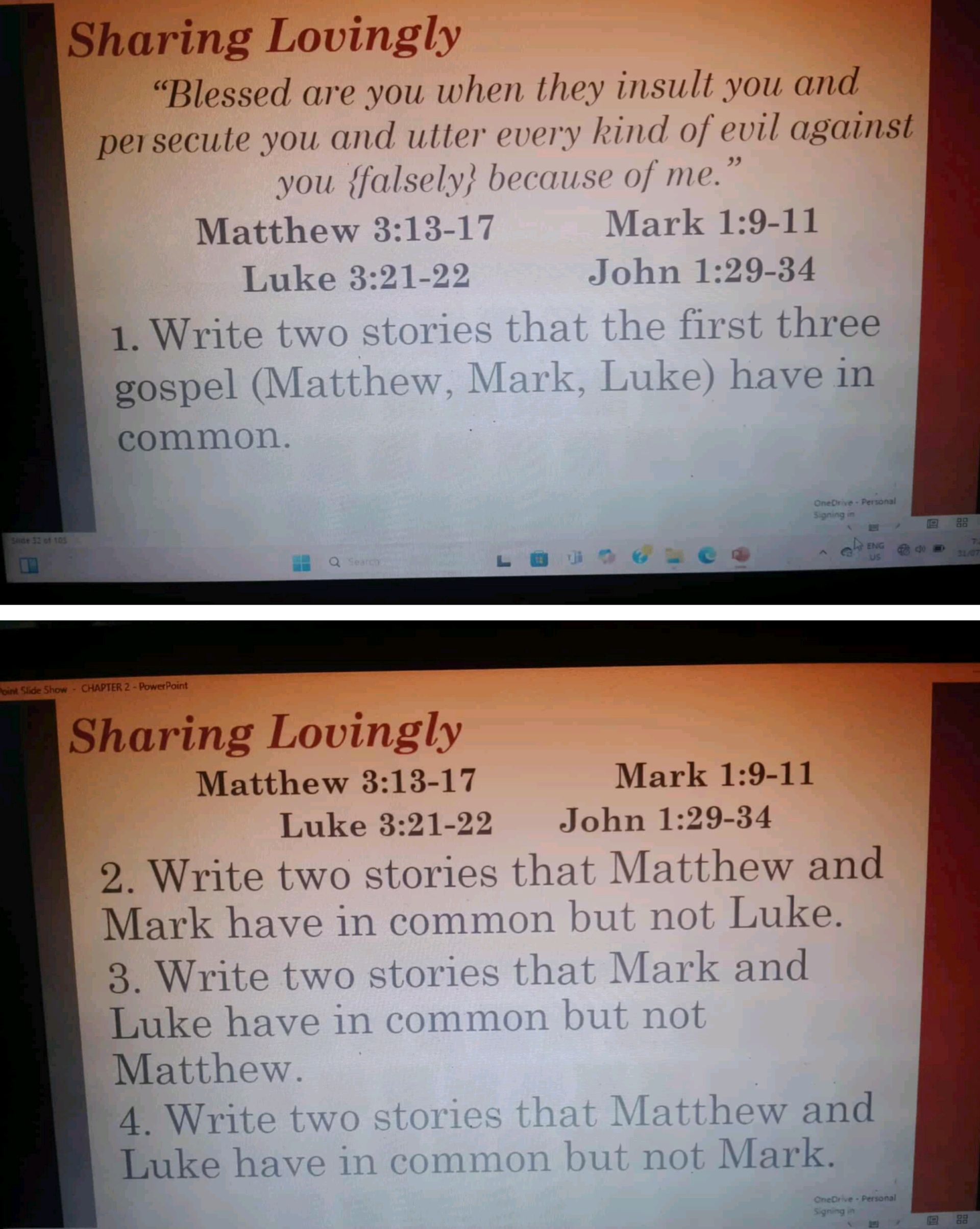 Write two stories that the first three | StudyX