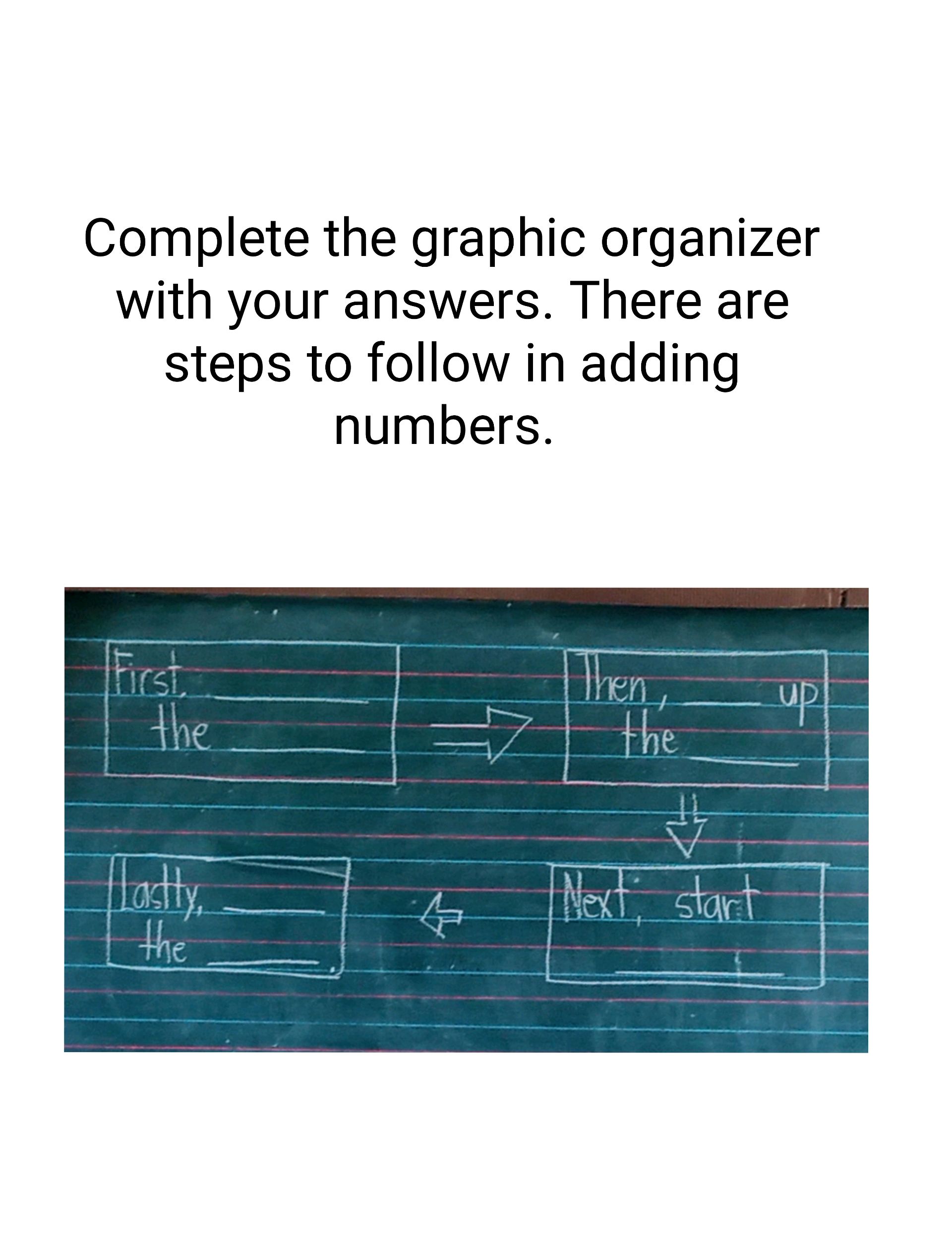 Complete the graphic organizer with your | StudyX