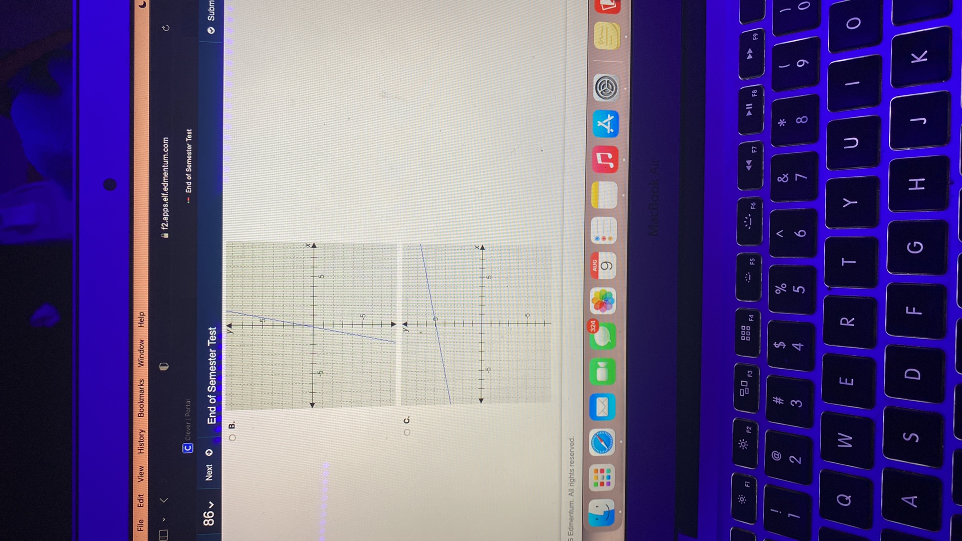 Which graph represents this equation? $5y