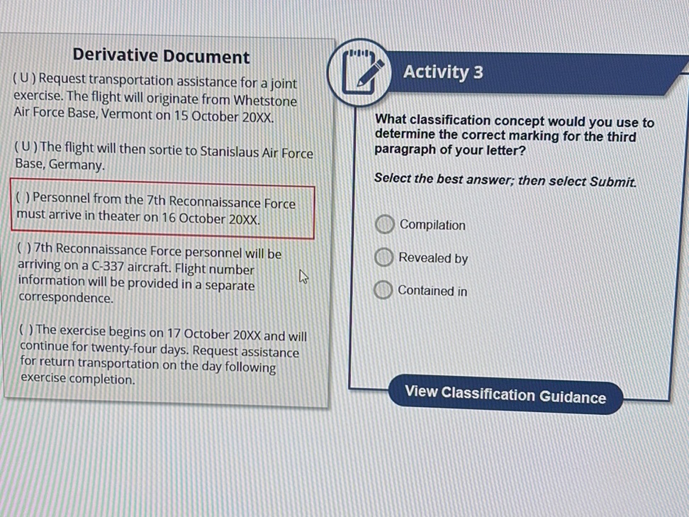 What classification concept would you use to