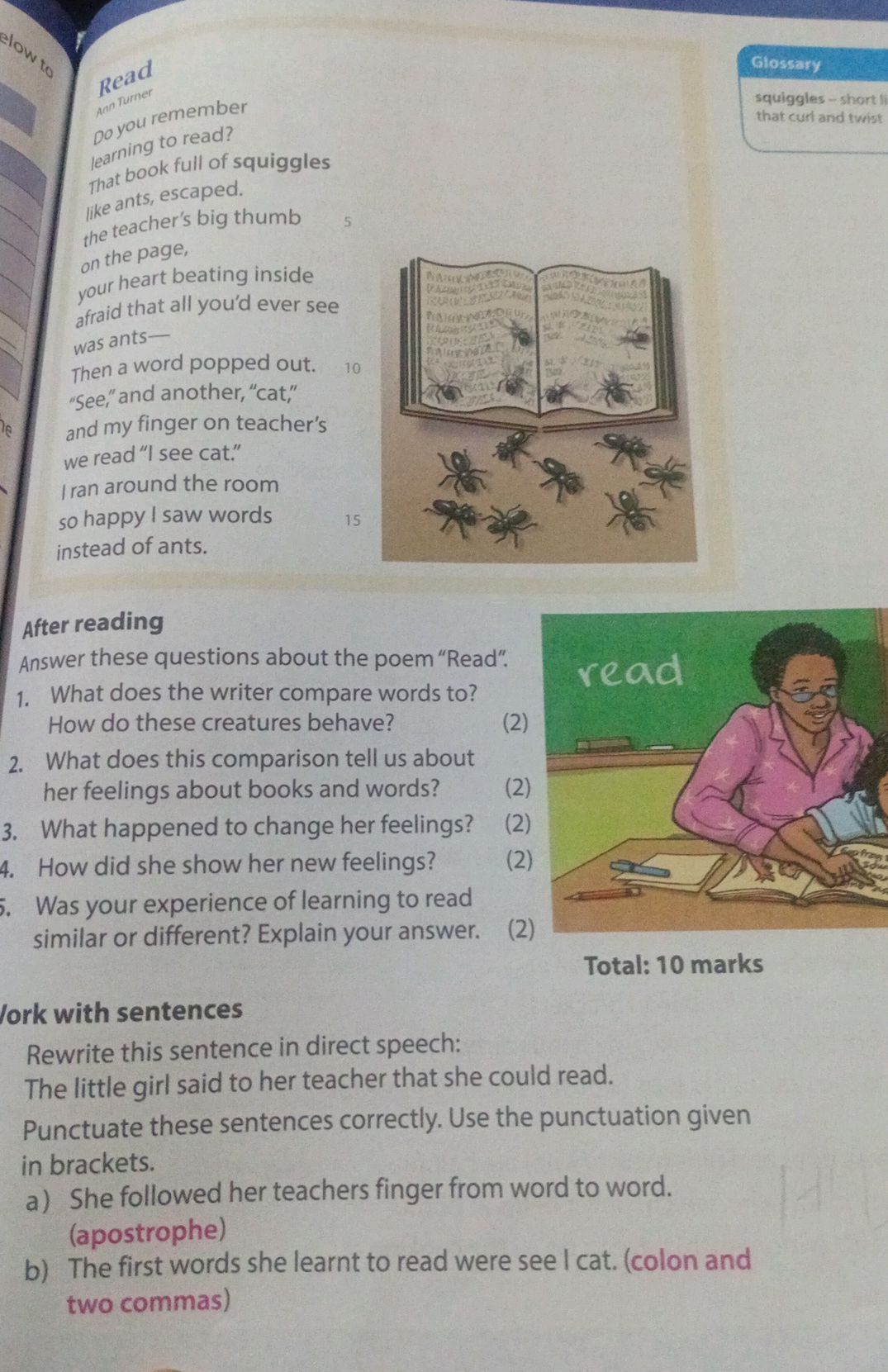 Answer these questions about the poem | StudyX