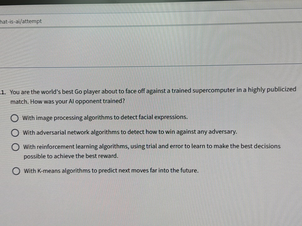 hat-is-ai/attempt 1. You are the world's | StudyX