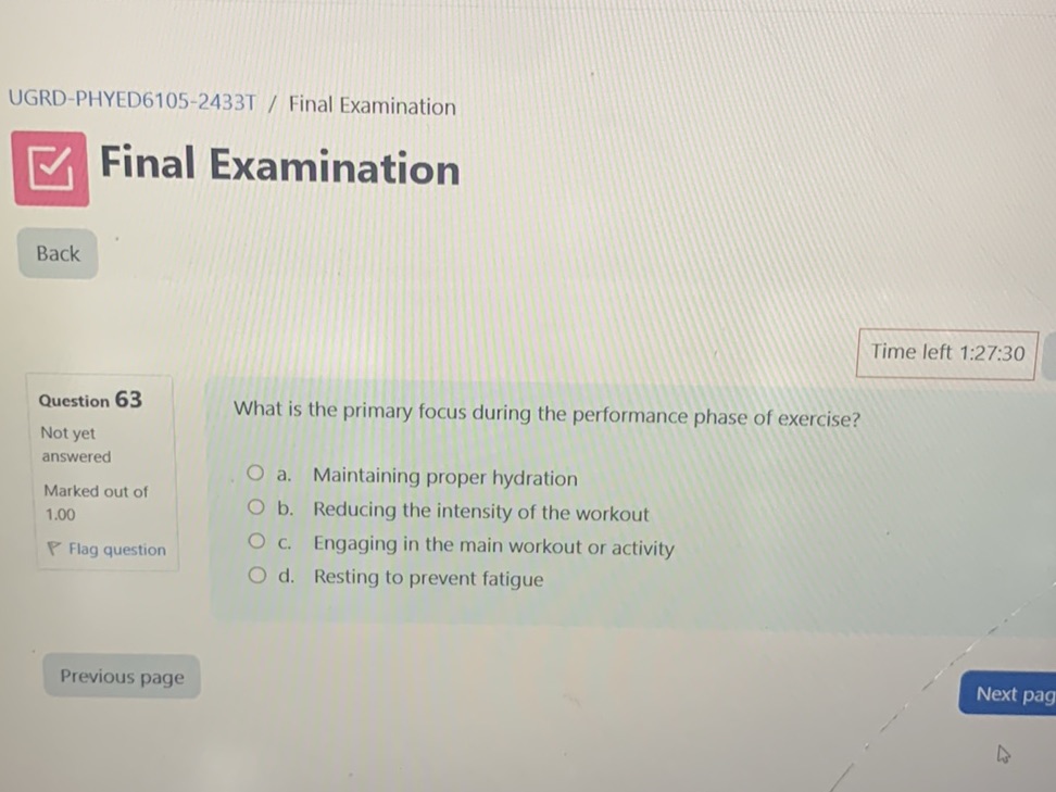 What is the primary focus during the | StudyX