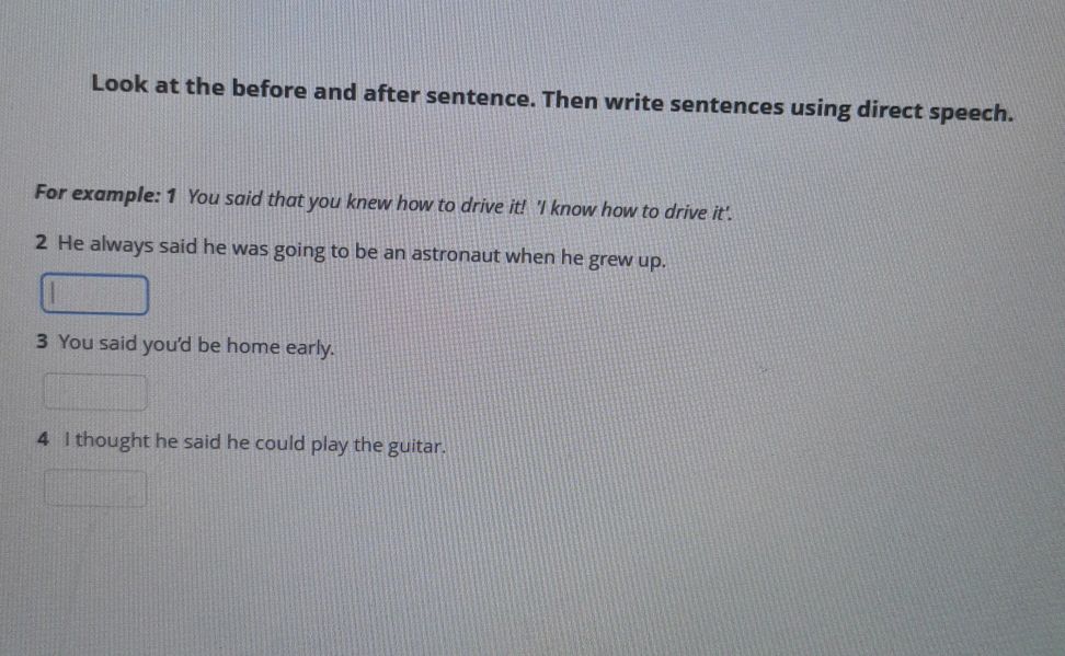 Look at the before and after sentence. Then