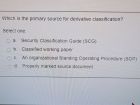 Which is the primary source for derivative