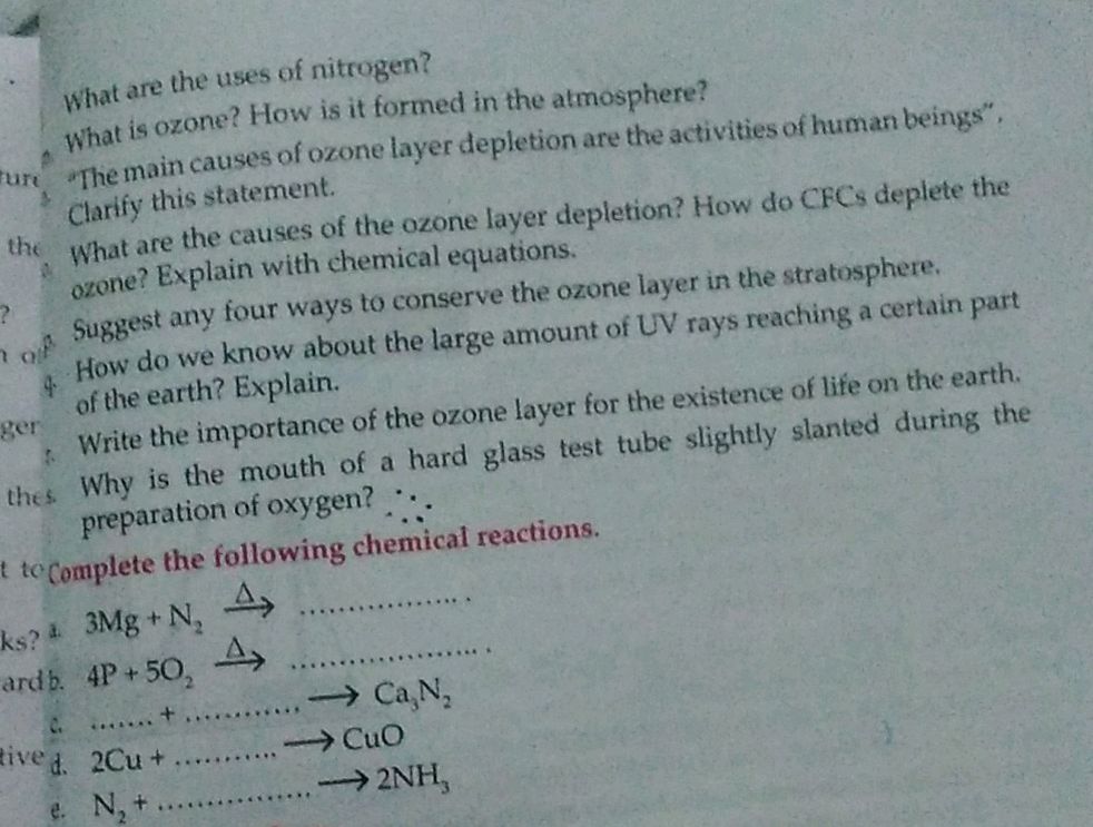 Complete the following chemical reactions. | StudyX