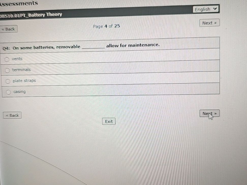 Q4: On some batteries, removable ______ | StudyX