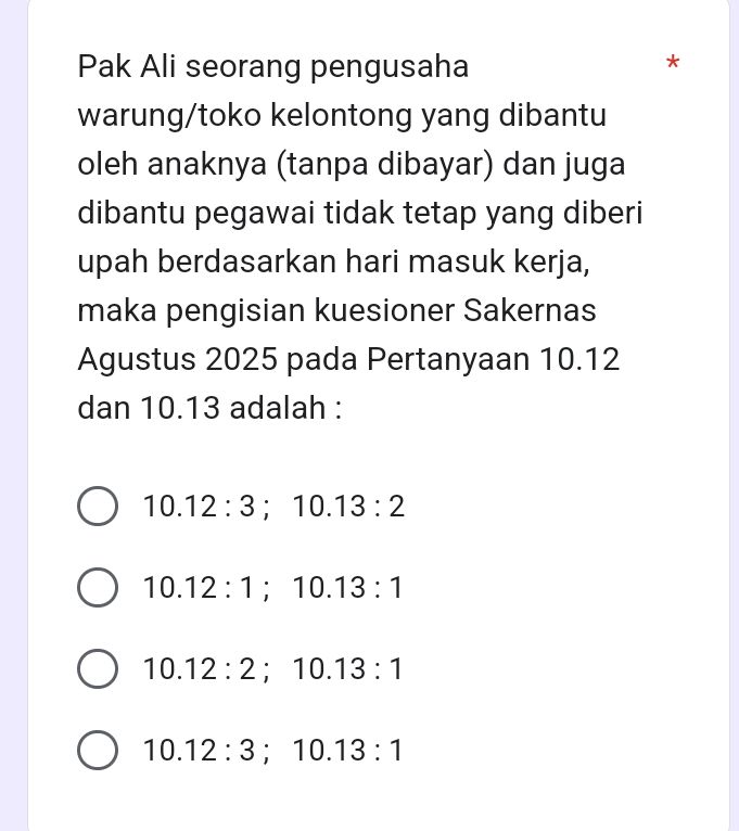 Pak Ali seorang pengusaha warung/toko | StudyX