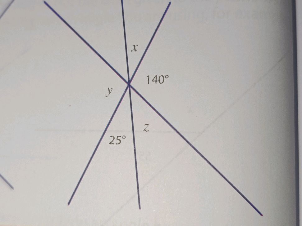 The image shows intersecting lines with | StudyX