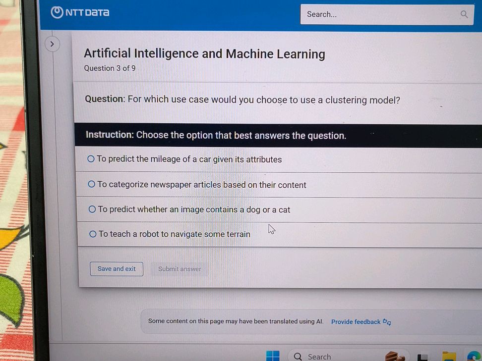 Question: For which use case would you