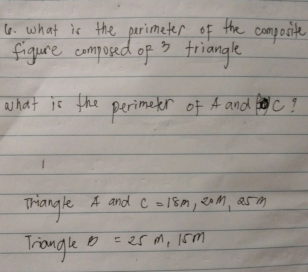 6. what is the perimeter of the composite | StudyX