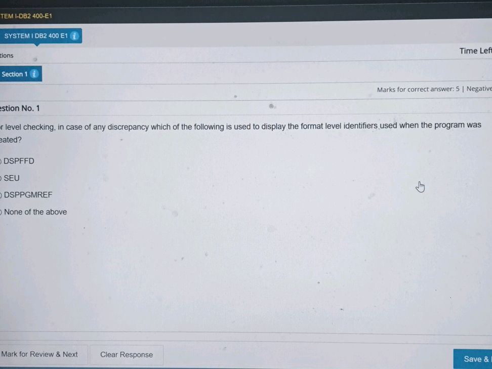 Question No. 1 For level checking, in case