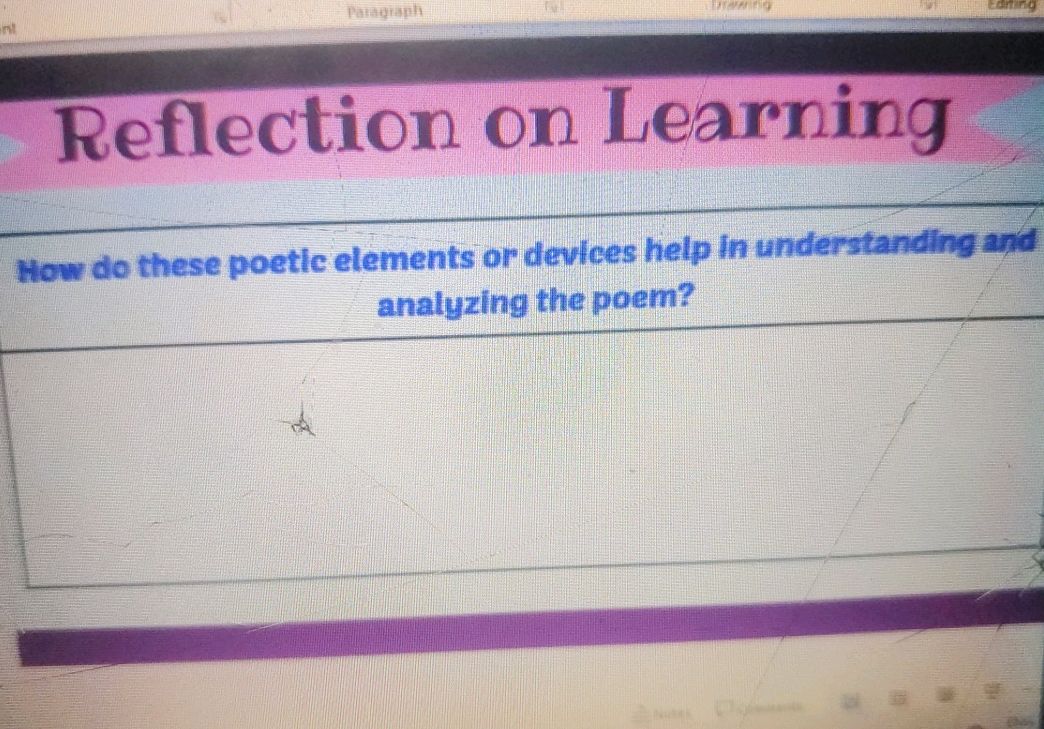 How do these poetic elements or devices help | StudyX