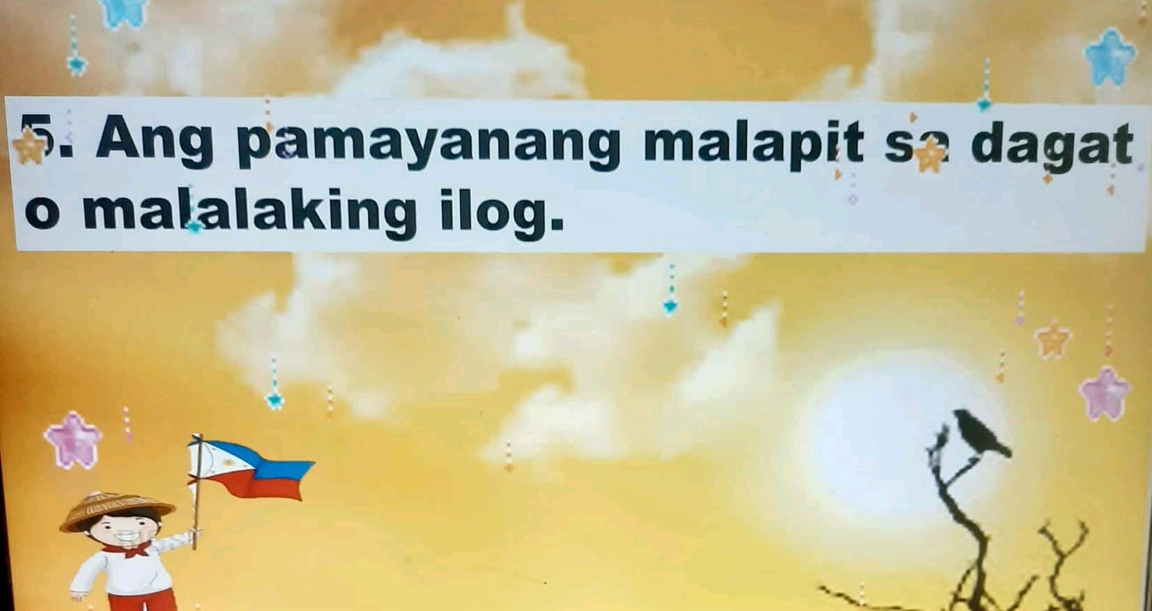 Ang pamayanang malapit sa dagat o malalaking