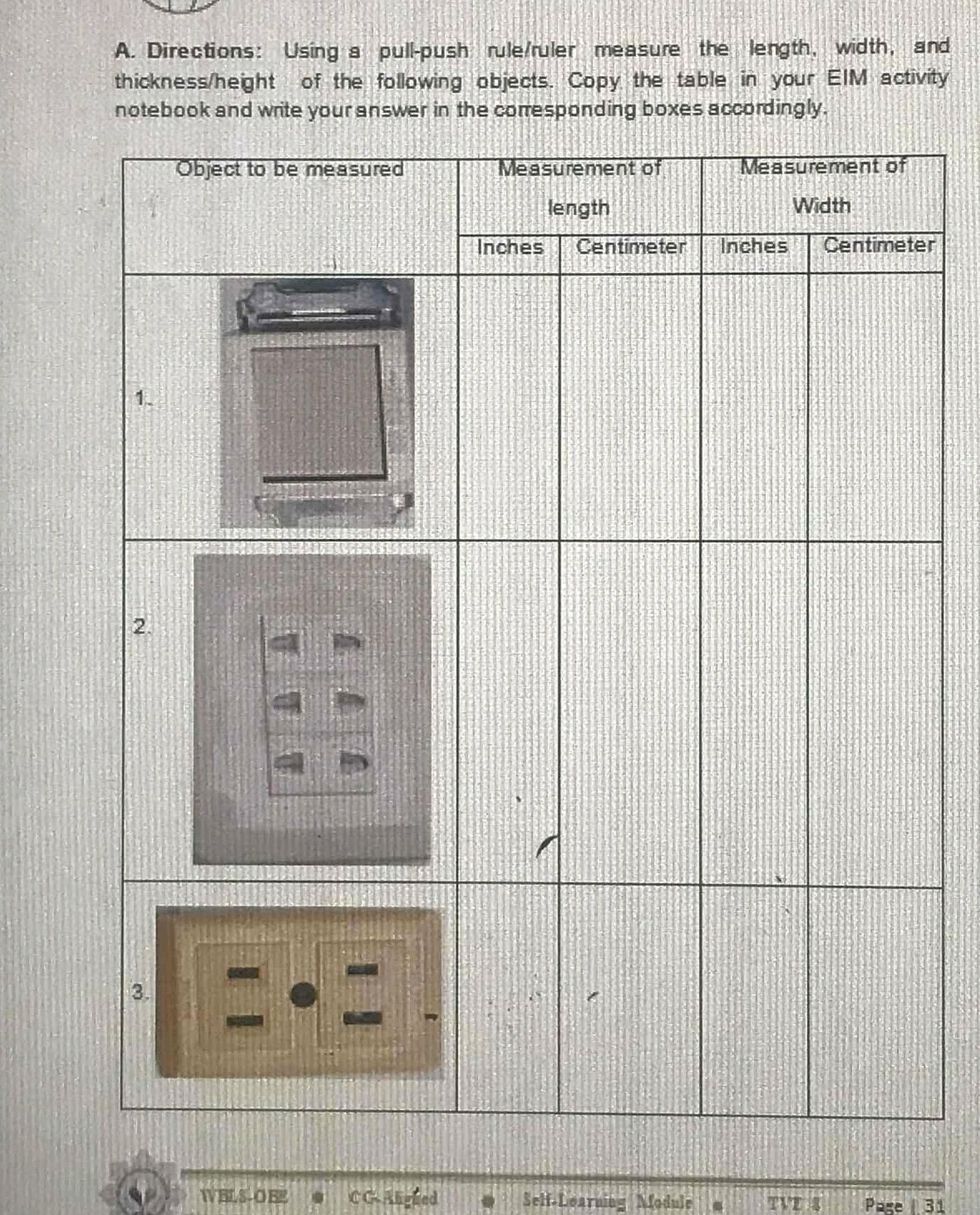 A. Directions: Using a pull-push rule/ruler | StudyX