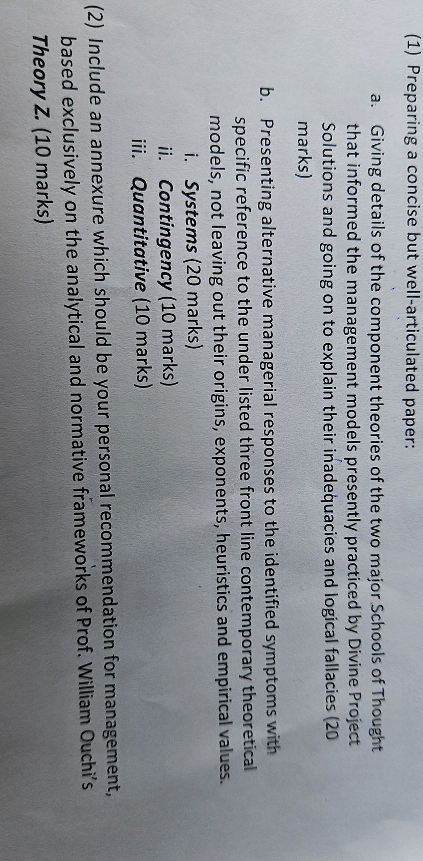 (1) Preparing a concise but well-articulated | StudyX