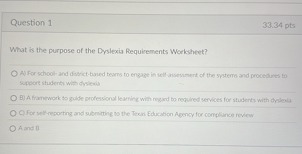 What is the purpose of the Dyslexia | StudyX