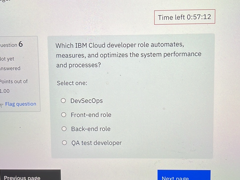 Which IBM Cloud developer role automates,