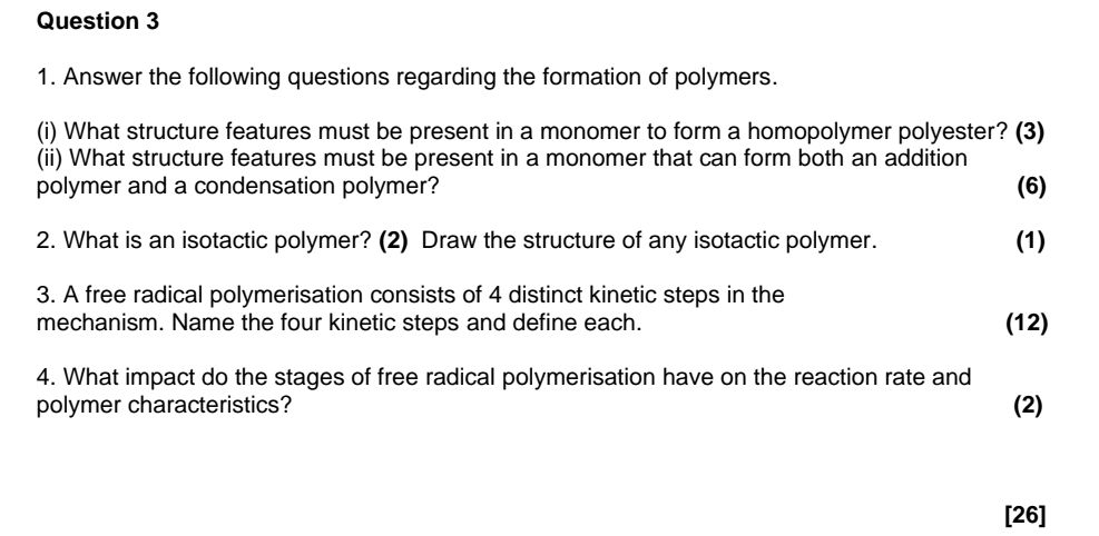 Question 3 1. Answer the following | StudyX