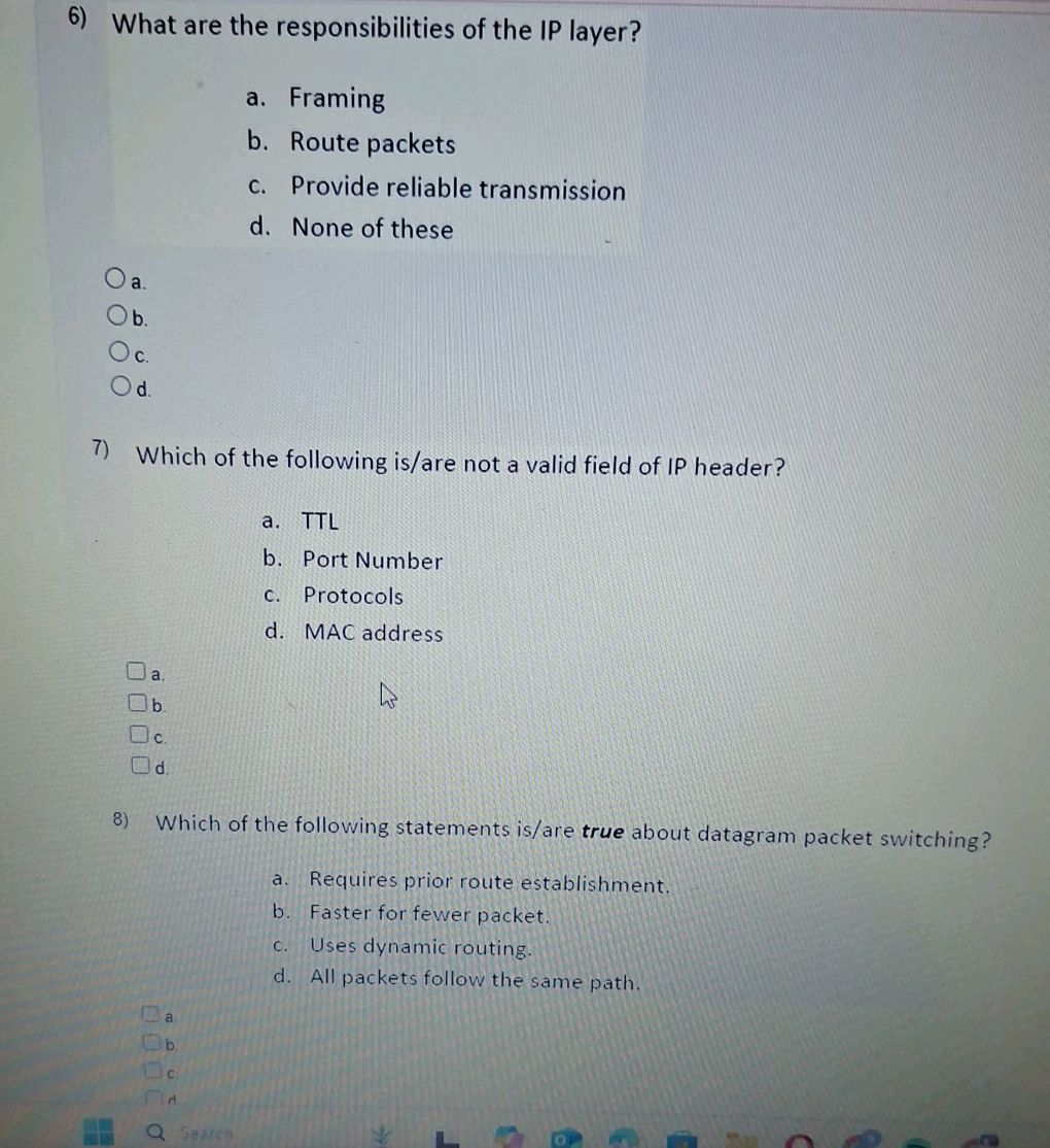 6) What are the responsibilities of the IP | StudyX