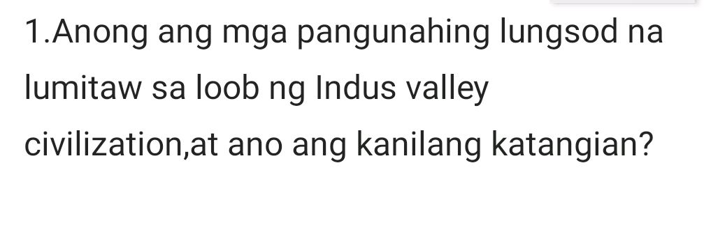 Anong ang mga pangunahing lungsod na lumitaw