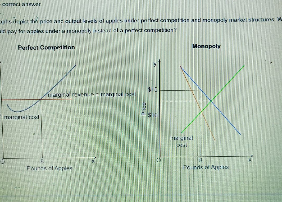 Graphs depict the price and output levels of | StudyX