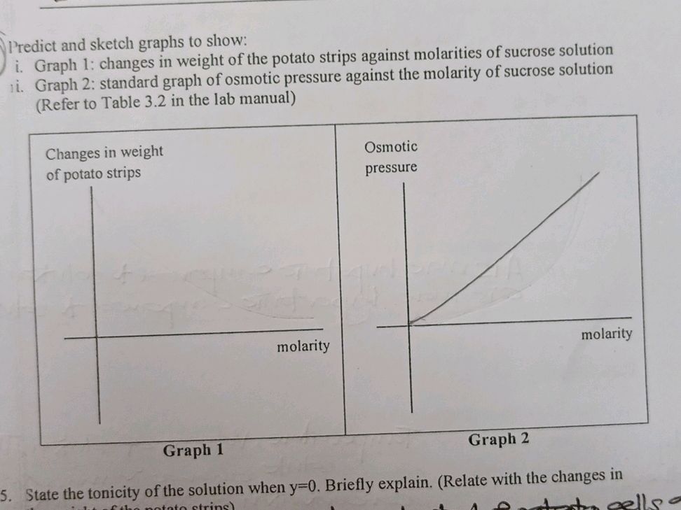 Predict and sketch graphs to show: i. Graph | StudyX