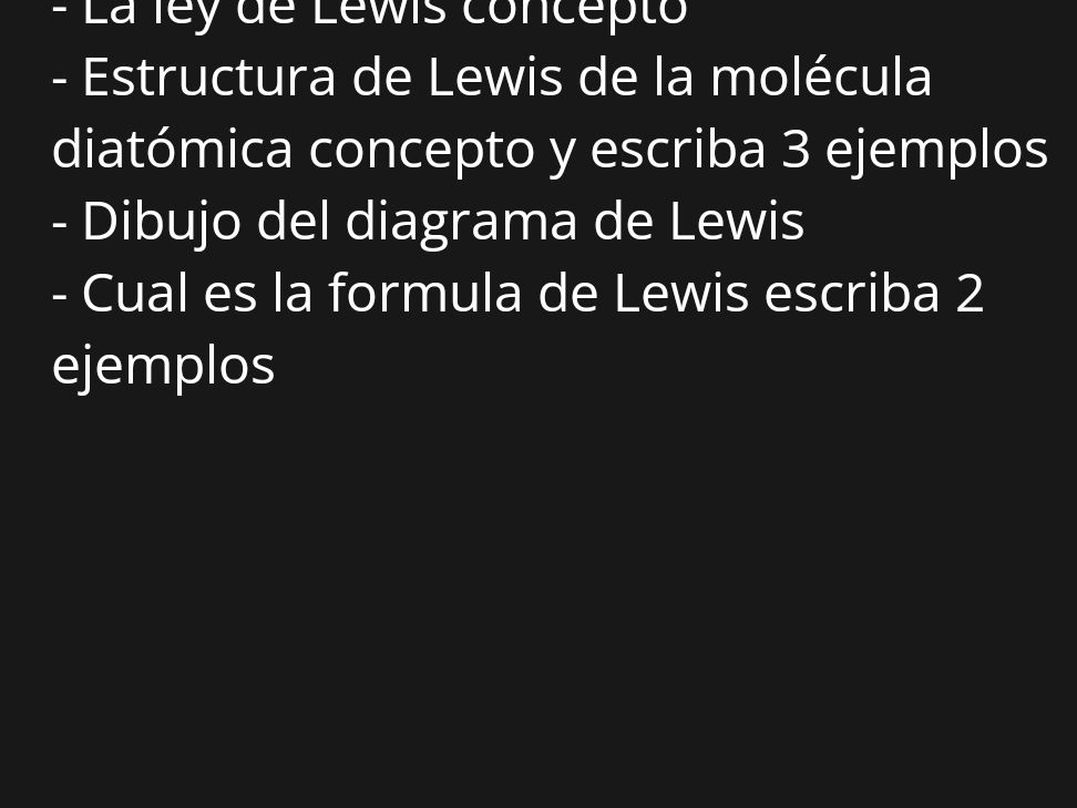 La ley de Lewis concepto - Estructura de