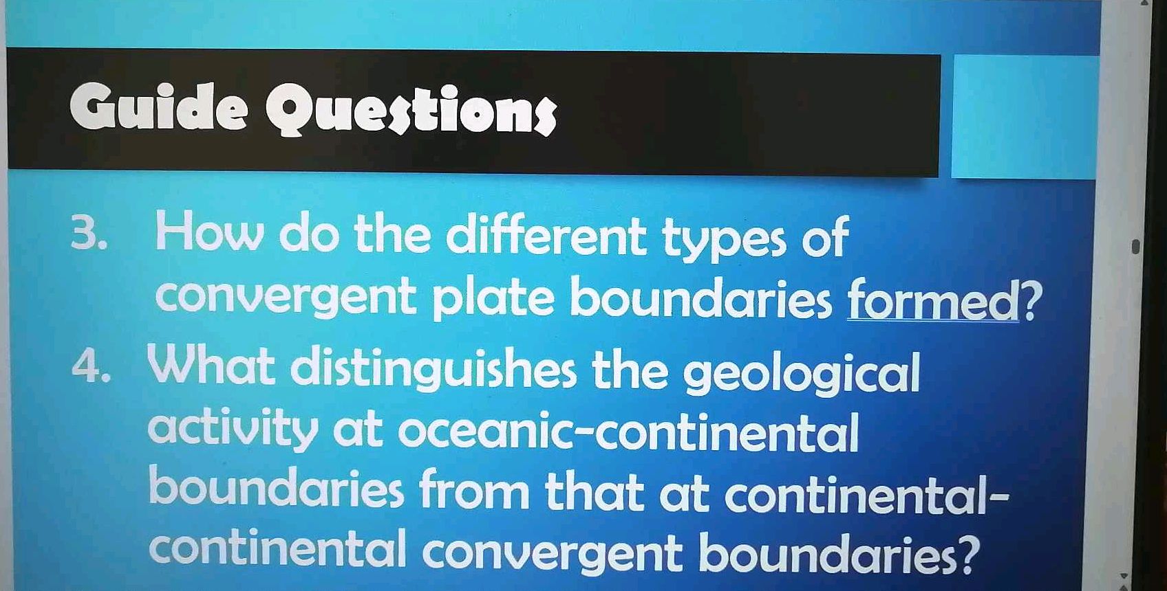 3. How do the different types of convergent | StudyX
