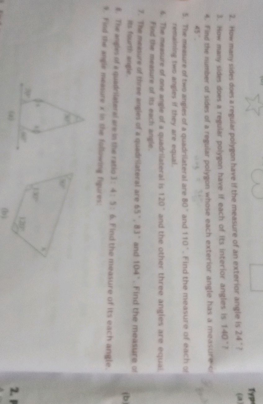 2. How many sides does a regular polygon | StudyX