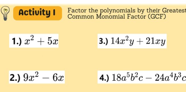 Factor the polynomials by their Greatest | StudyX