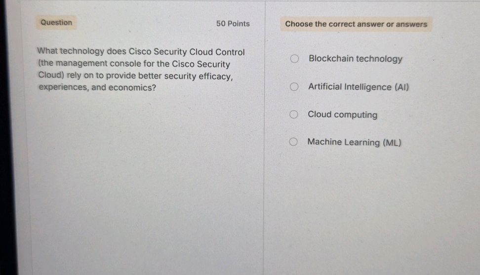 What technology does Cisco Security Cloud | StudyX