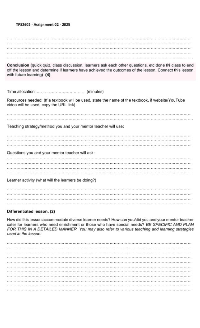 TPS2602 - Assignment 02-2025 $$ $$ $$ $$ $$ | StudyX