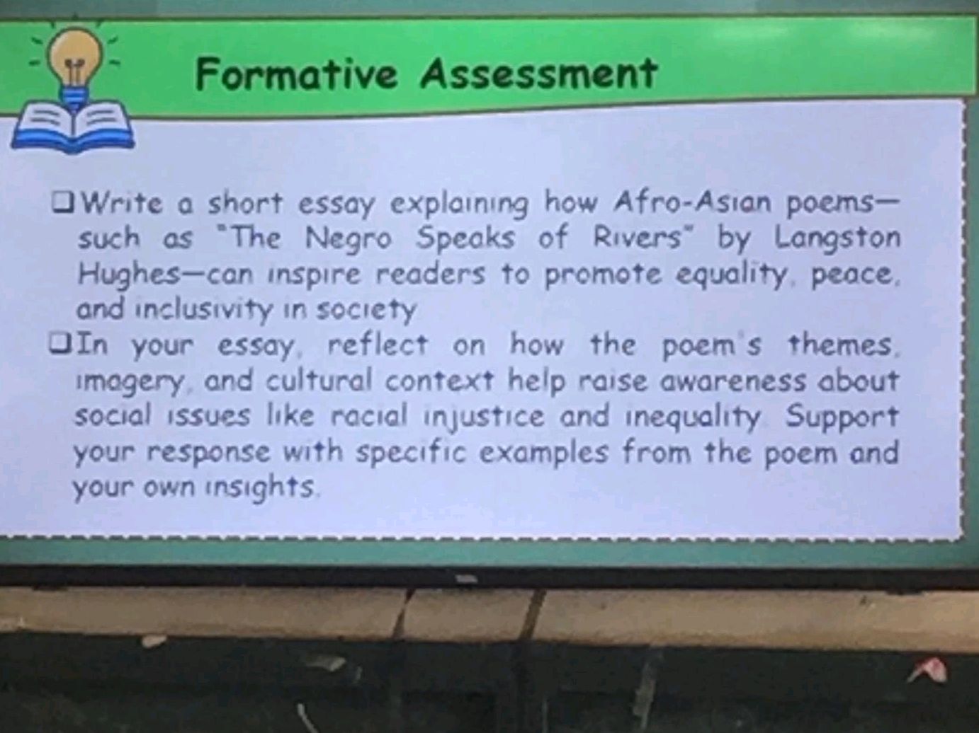 Write a short essay explaining how