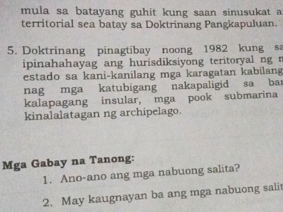 Doktrinang pinagtibay noong 1982 kung sa