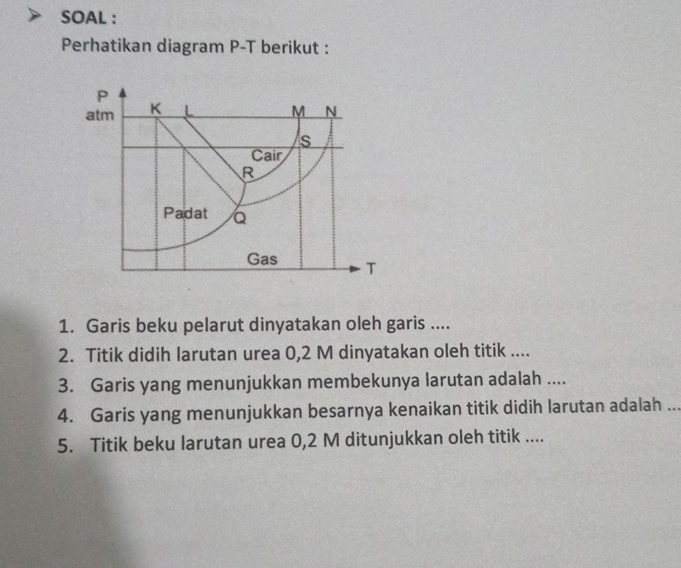 SOAL: Perhatikan diagram P-T berikut: ``` | StudyX