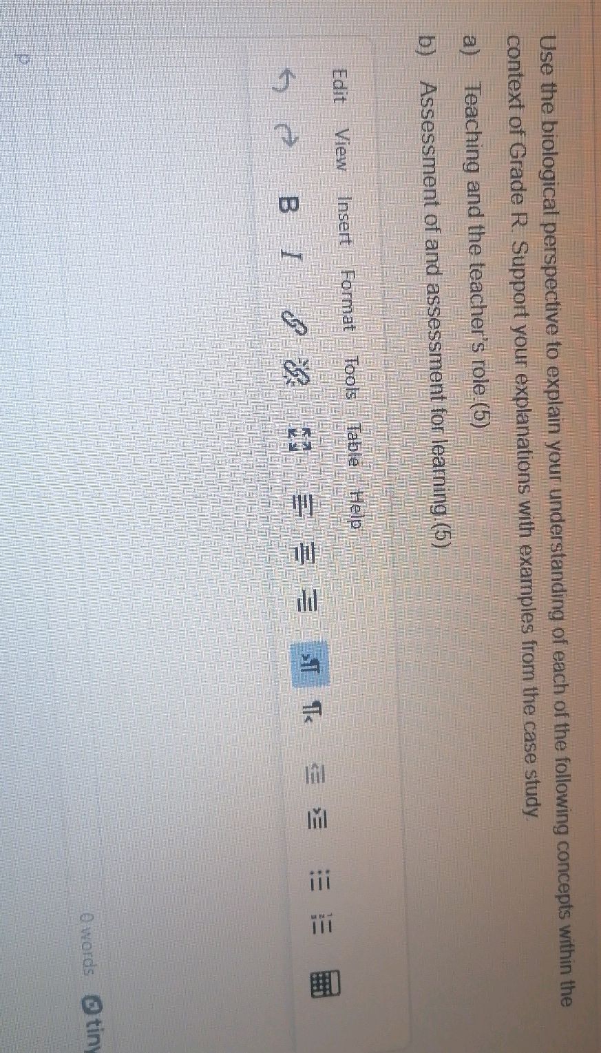 Use the biological perspective to explain | StudyX